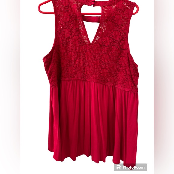 torrid | Tops | Torrid Red Plus Size Tunic | Poshmark